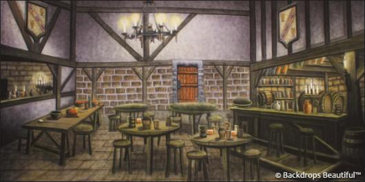 Tavern Interior Backdrop 1 | Backdrops Beautiful