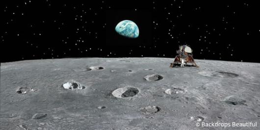 Moon Landing Backdrop 1 | Backdrops Beautiful
