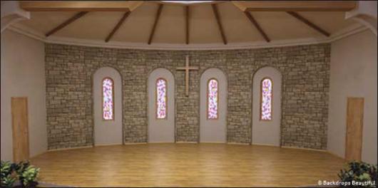 Church Interior Backdrop 2 | Backdrops Beautiful