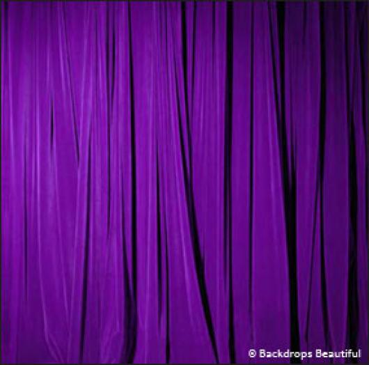 Drapes Purple Half Backdrop 2 | Backdrops Beautiful