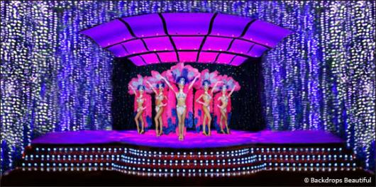 Backdrops: Stage Showgirls 3 Backdrop on Rental Purchase at Discount Price