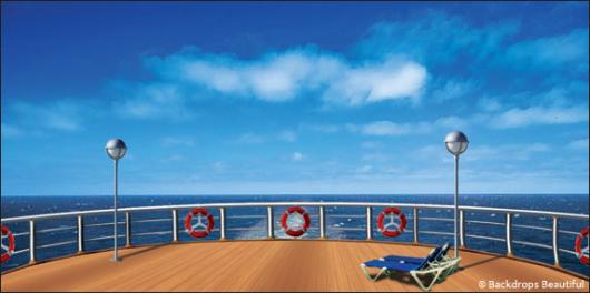 Cruise Ship Deck Backdrop 5 | Backdrops Beautiful